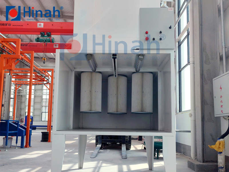 How powder coating is recovered in powder spraying booths - Hanna ...