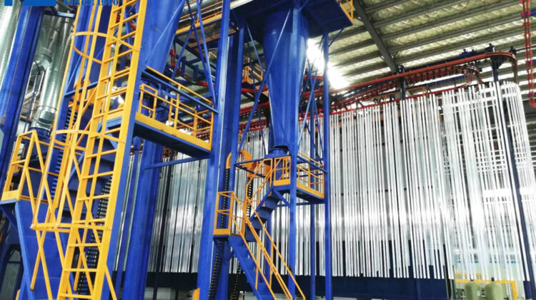Aluminum profile powder coating equipment - Hanna Technology